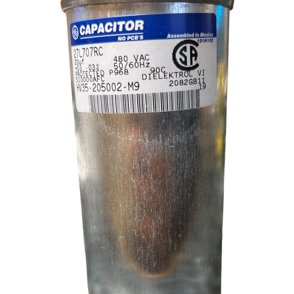GE, CAPACITOR, 27L707RC, 480VAC, 50/60HZ - NEW IN ORIGINAL PACKAGING ...
