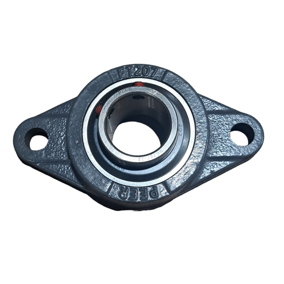 Peer, FT207, 2 Bolt, Flange, Bearing, 1 1/2", Shaft Diameter, UC207-23 ...