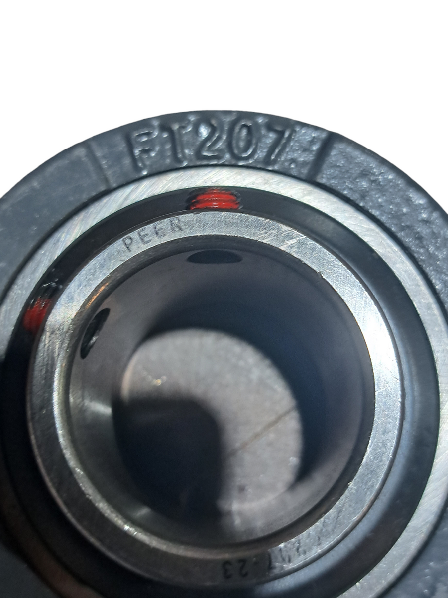 Peer, FT207, 2 Bolt, Flange, Bearing, 1 1/2", Shaft Diameter, UC207-23 ...