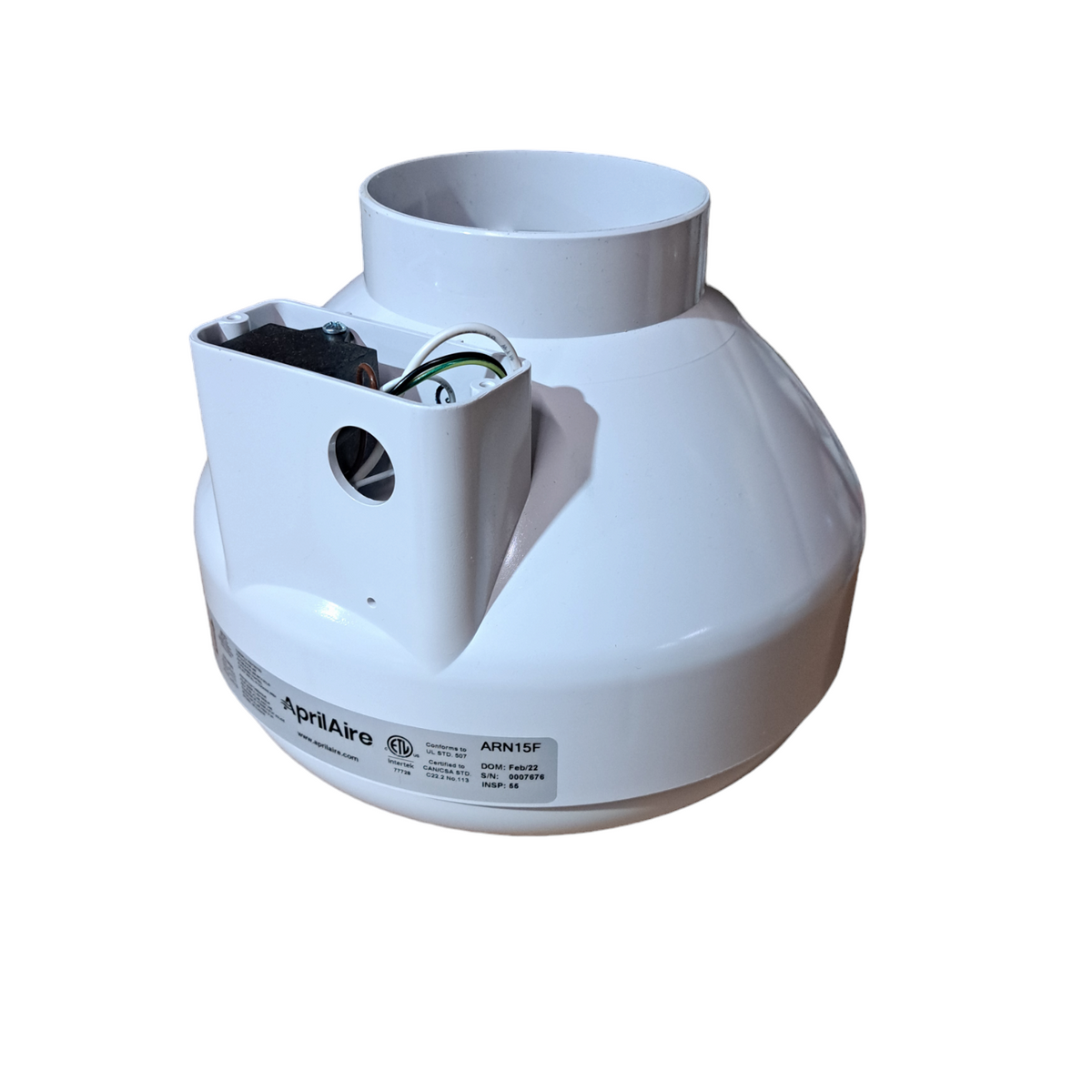 AprilAire, ARN15F, Radon, Mitigation, Fan Kit, 1500 Sq. ft. – Freeman ...