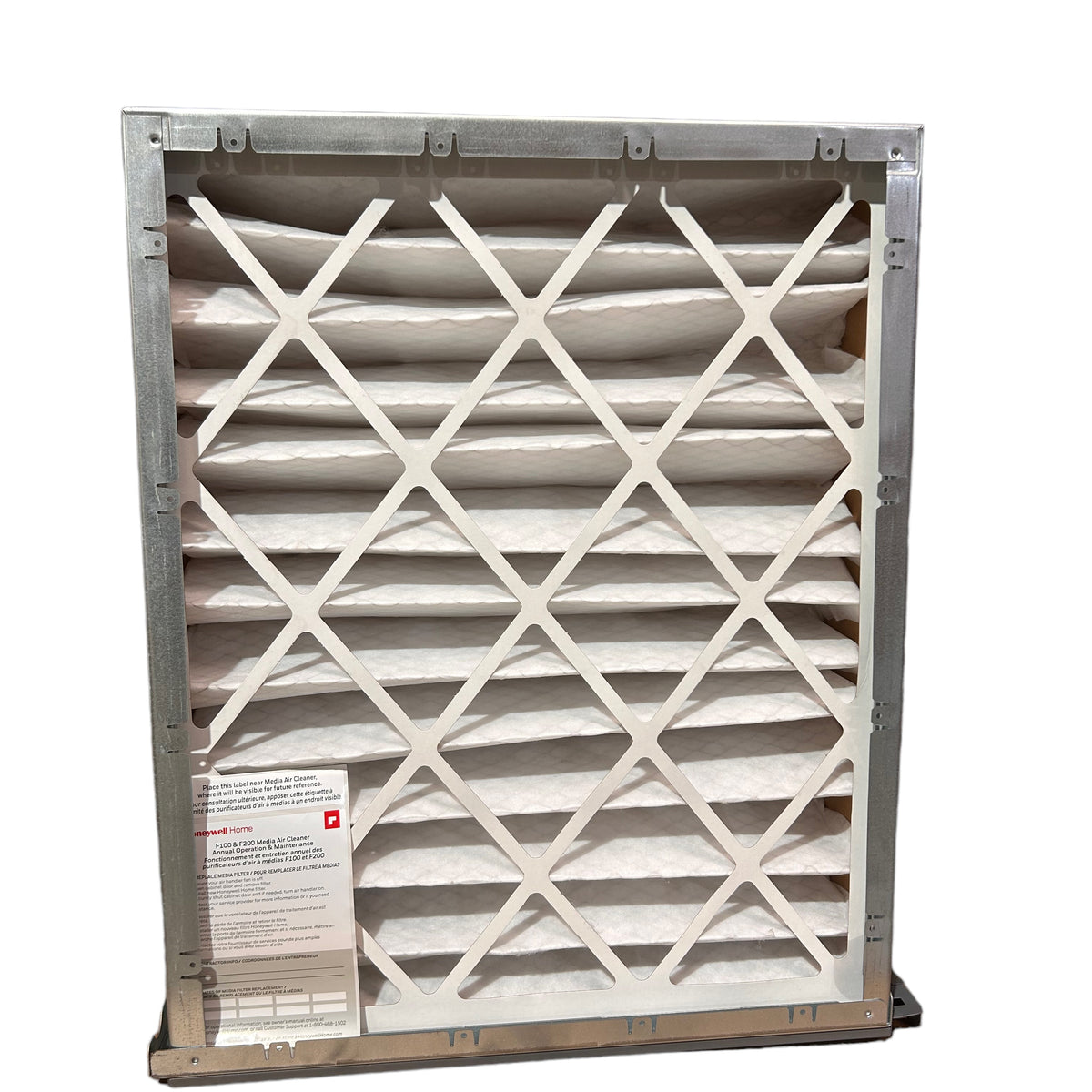 HoneyWell Home, F100F2025, Media Air Cleaner, 20" x 25", (2000 cfm ...
