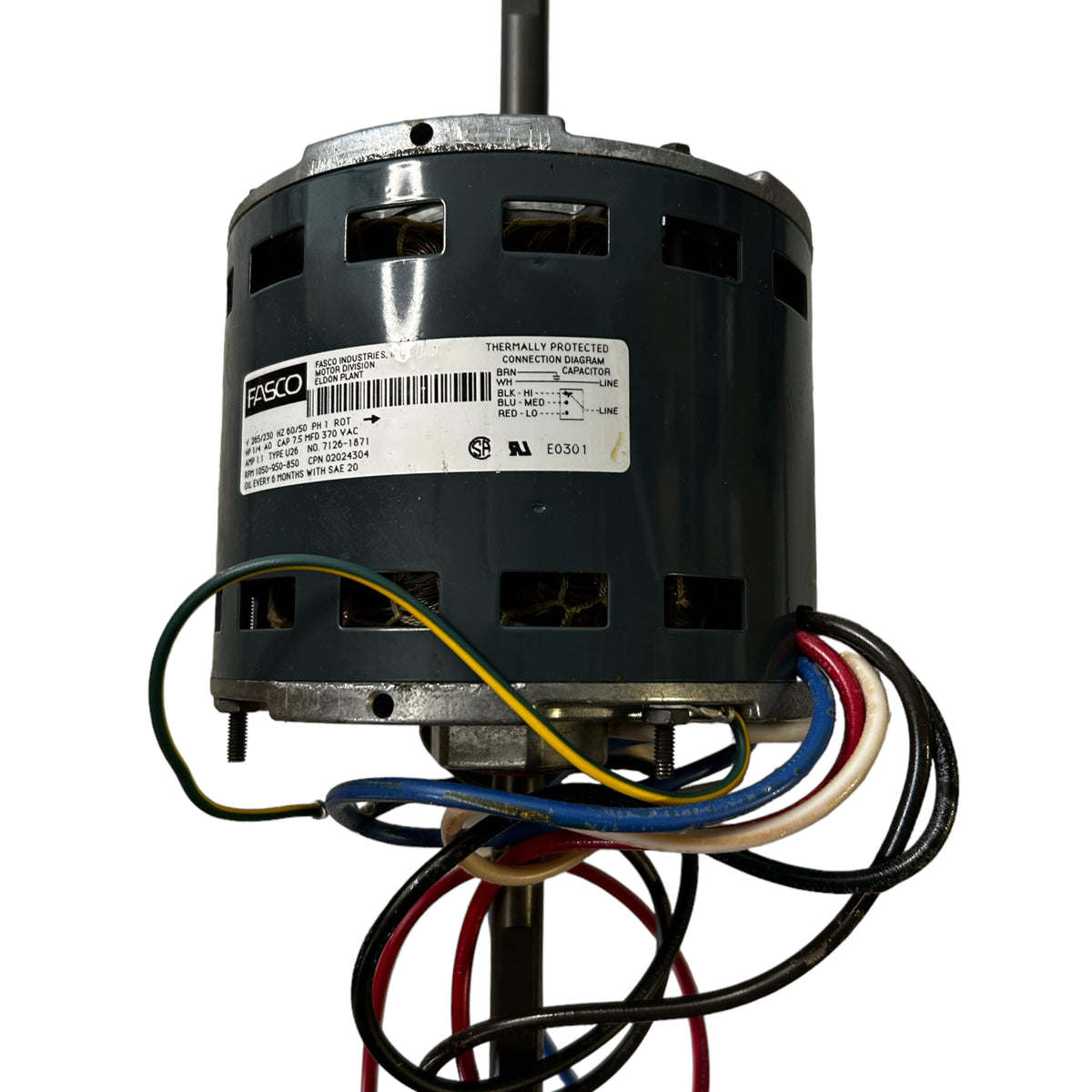 FASCO, E0301, MCQUAY, 802024304, 1/4, Motor - NEW IN BOX – Freeman ...