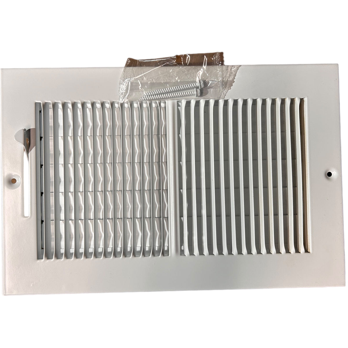 TruAire, 10 in. x 6 in., 2-Way Steel, Wall/Ceiling Register, 1/3 in ...