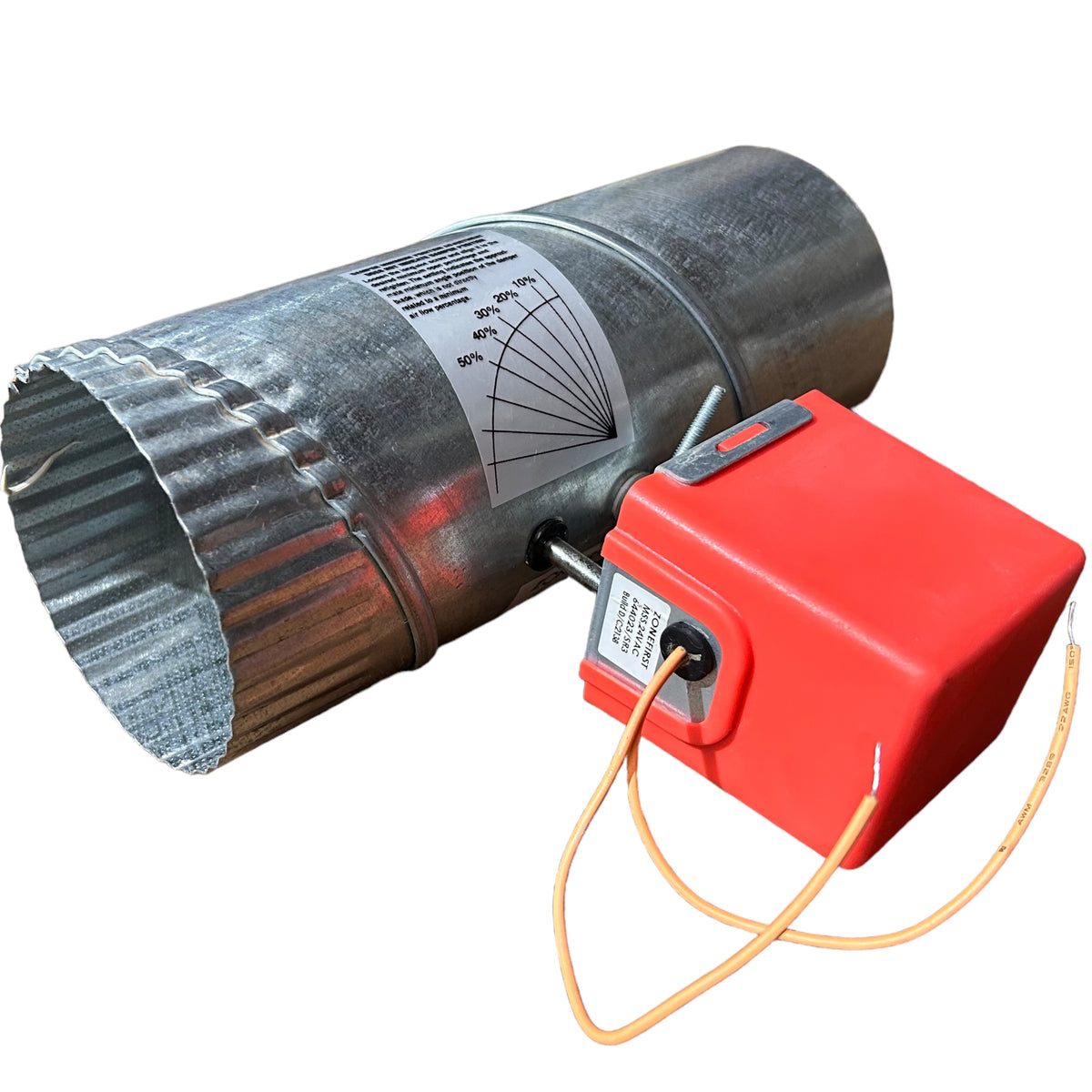 ZONEFIRST, RDS04, 04", Round Damper, (P/C), (S/O), 24VAC - NEW NO BOX ...