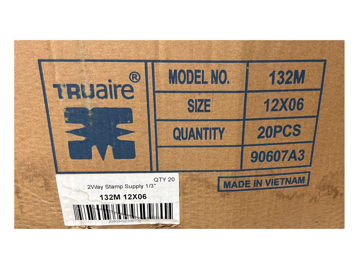 TruAire, 12 in. x 6 in., 2-Way, 1/3 in., Fin Spaced, Wall/Ceiling ...