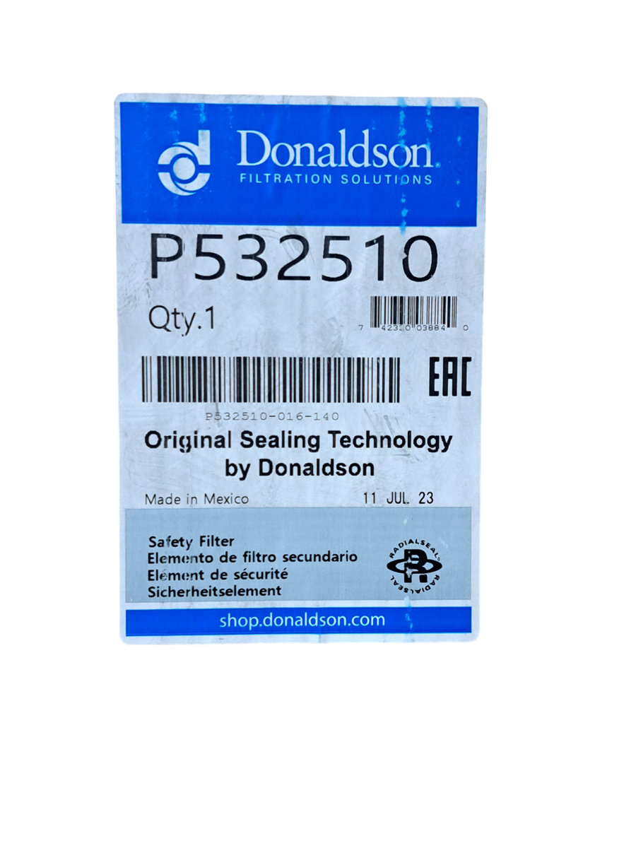 DONALDSON, P532510, AIR FILTER, SAFETY RADIALSEAL | Freeman Liquidators