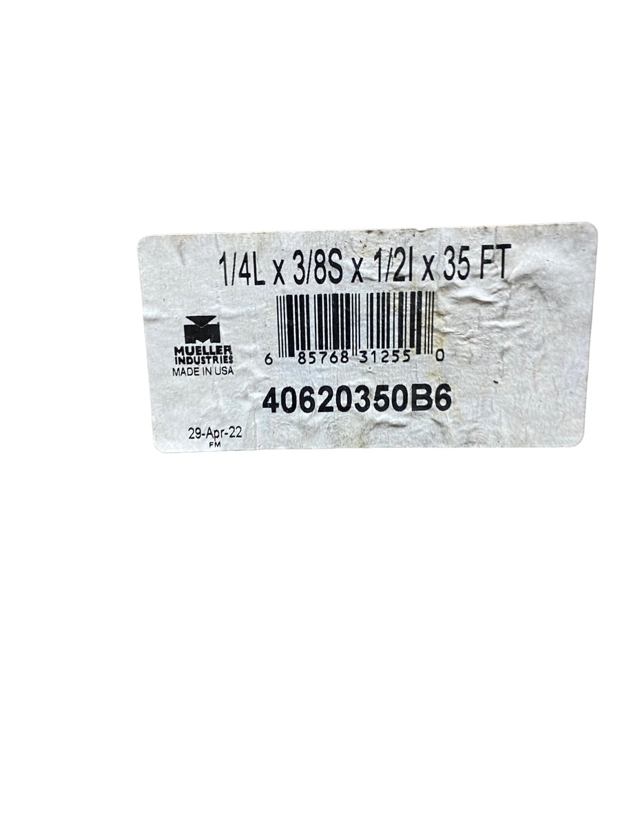 Mueller, Streamline, 1/4x3/8x1/2x35', Copper Line Set | Freeman Liquidators