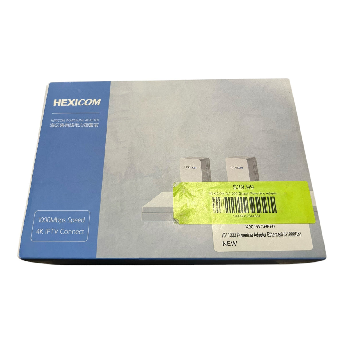 Hexicom, AV1000, Gigabit, Powerline Adapter, HS1000CK | Freeman Liquidators