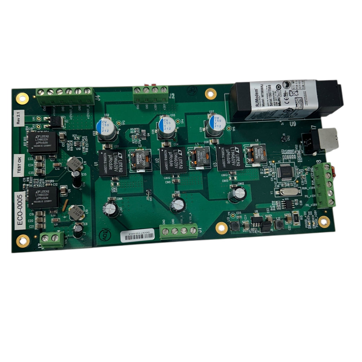 ECO-0005 Modem Board with RJModem MT5656RJ – Freeman Liquidators