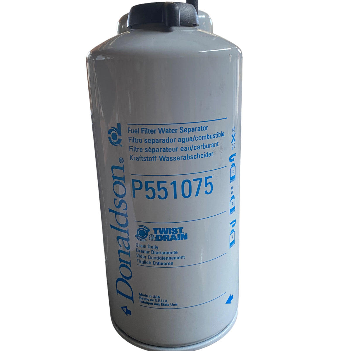 Donaldson, P551075, Spin On, Twist & Drain, Water Seperator, Fuel Filt ...