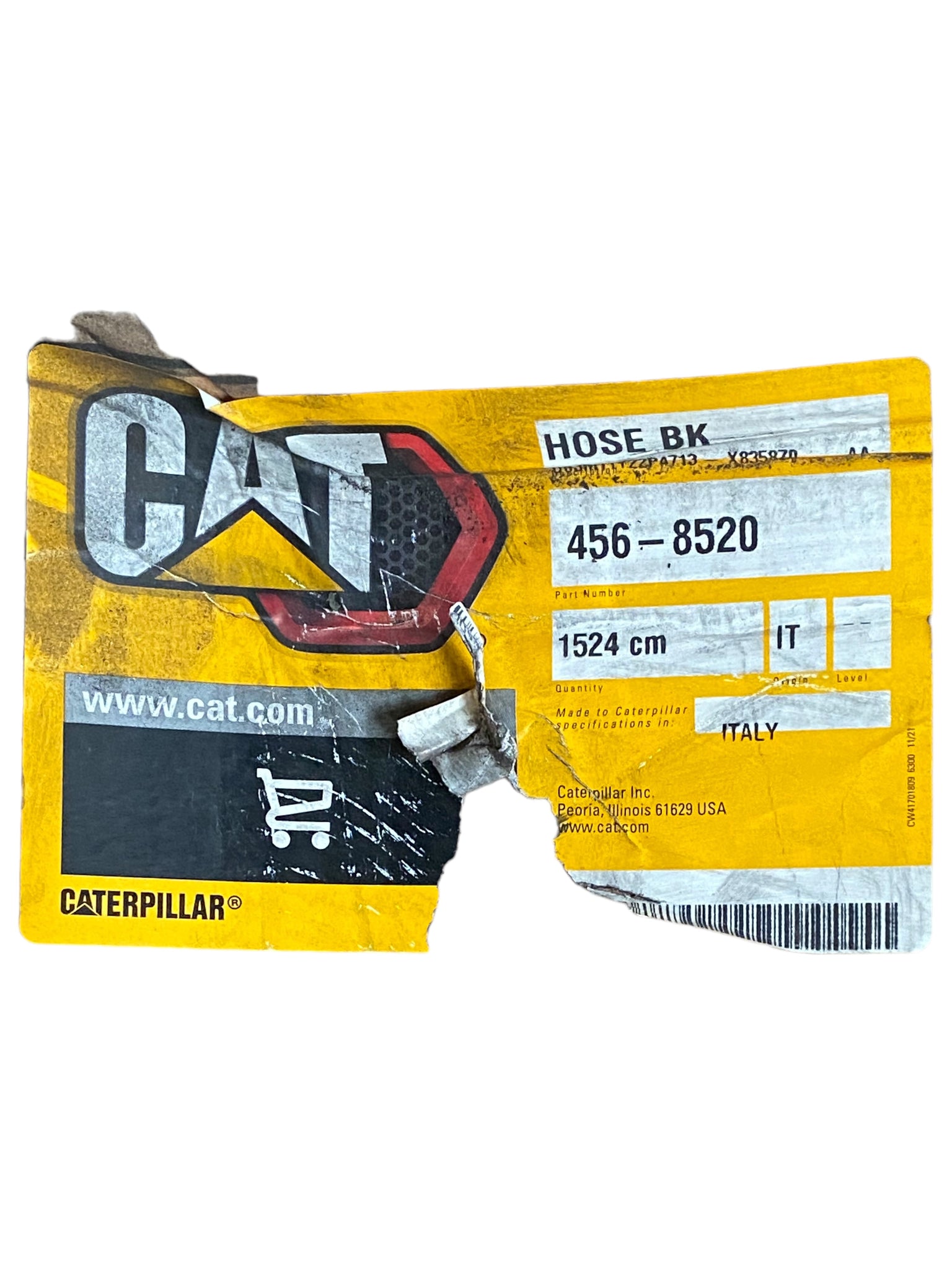 Caterpillar, 456-8520, 12.70MM INNER DIAMETER, BULK HOSE | Freeman ...