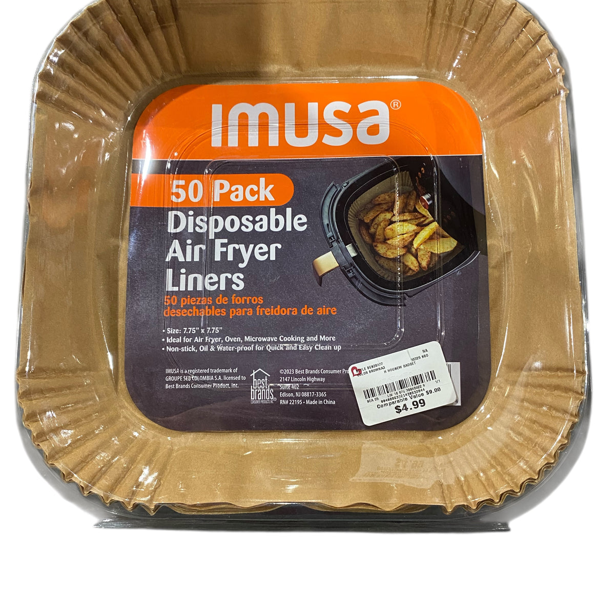 Imusa, Air Fryer, Non-stick, Disposable, Paper Liners, 50 Pack ...