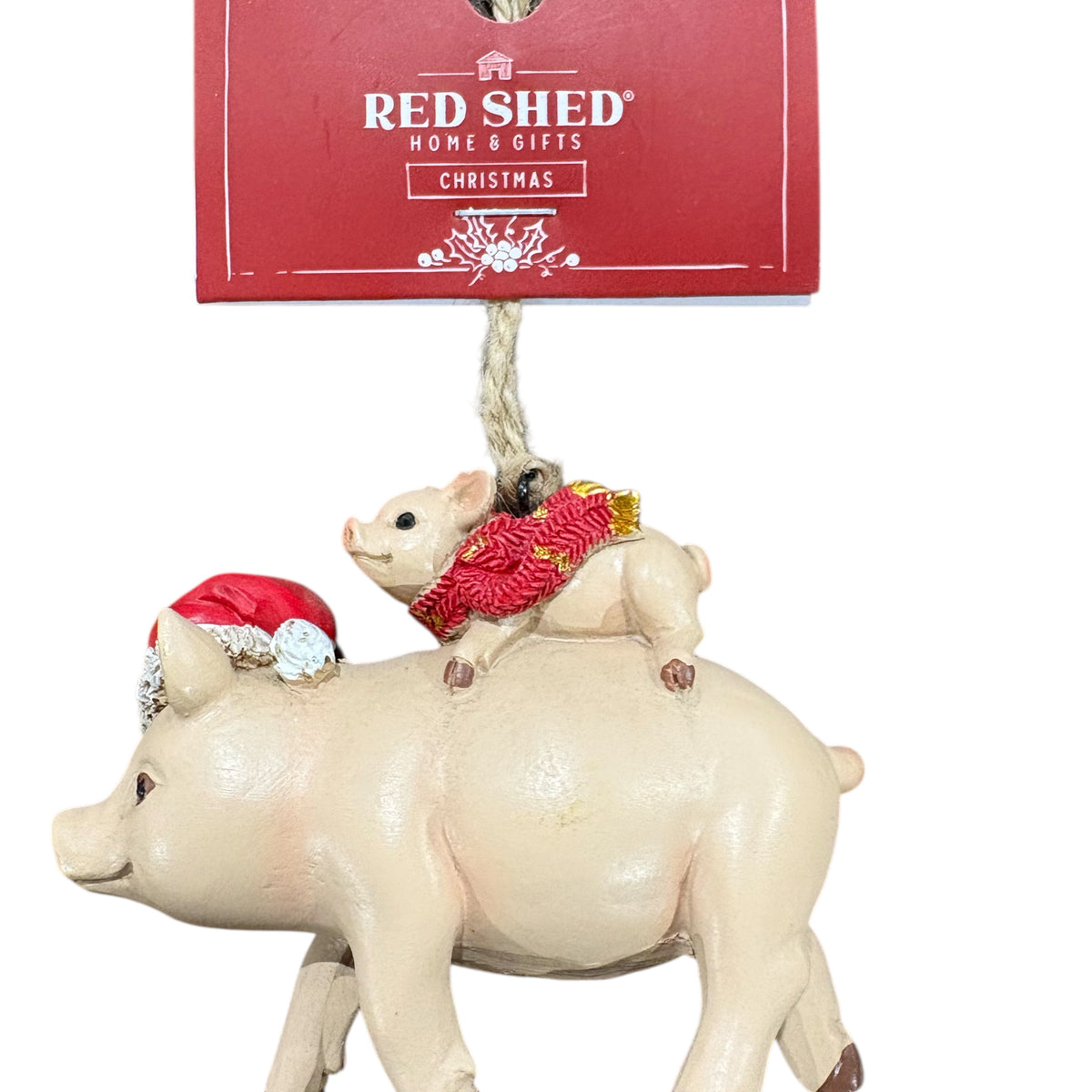 Red Shed, Pigs, Christmas Ornament, 3 in. – Freeman Liquidators