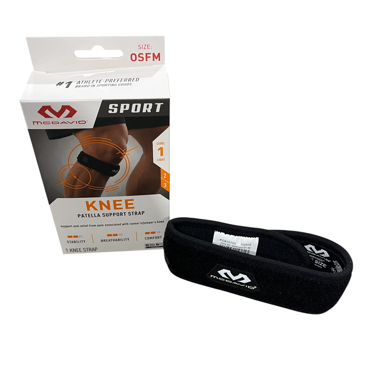 McDavid, Sport Jumper's, Knee Patella Strap, Joint Support, Nylon, One ...