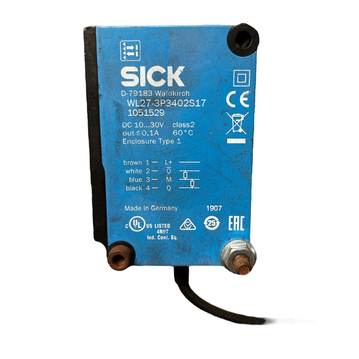 SICK, WL27-3P3402S17, MultiTask photoelectric sensors RAY26 Reflex Arr ...