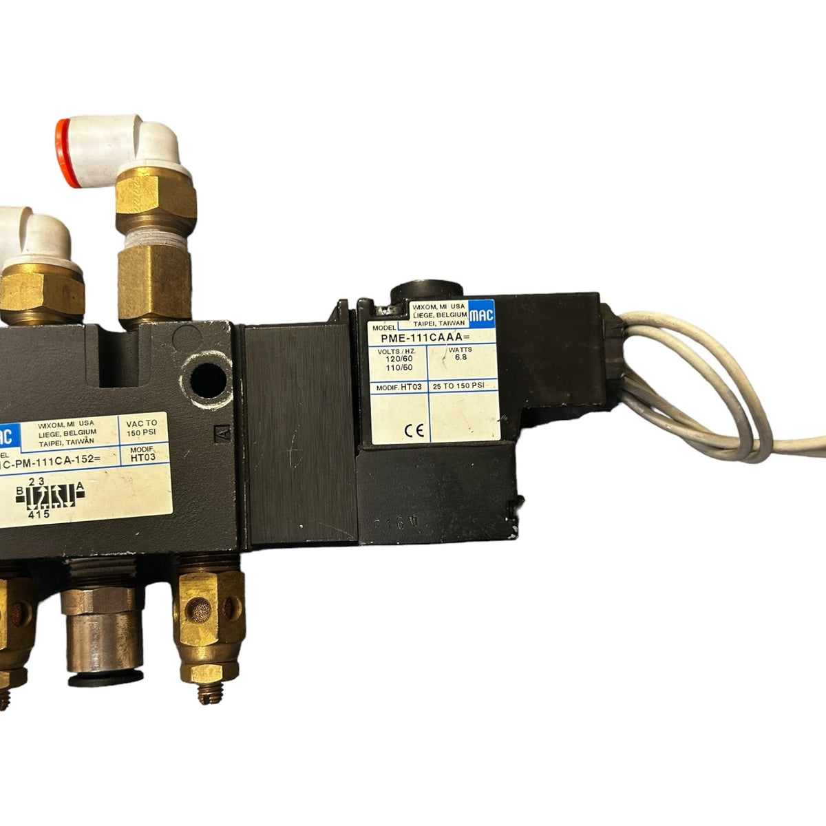 MAC, 811C-PM-111CA-152=HT03, WITH TH27 VALVE, SOLENOID VALVE, 800 SERI ...