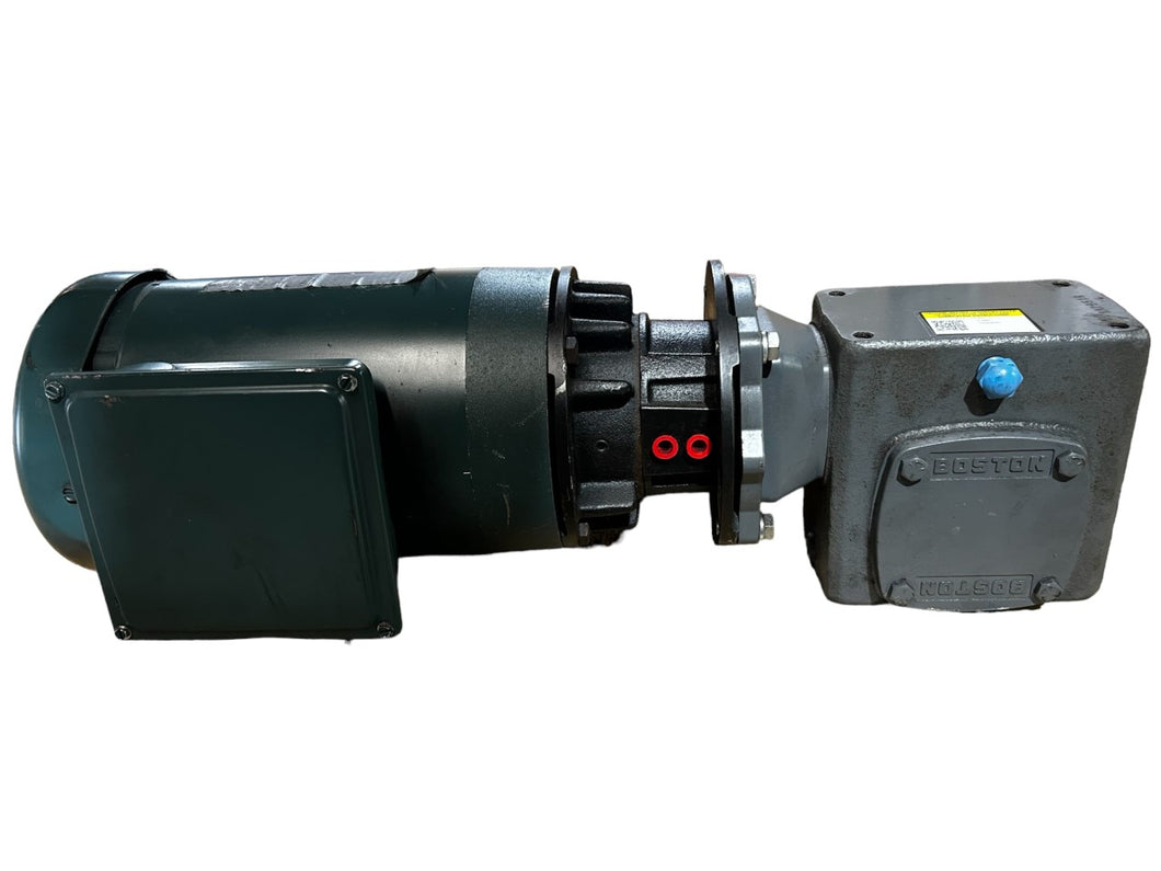 Dual Motor/ Reducer: Baldor Reliance- VEUHM3542, Boston Gear- F721-15 ...