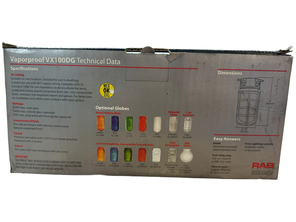 RAB VX100DG Vaporproof | Freeman Liquidators