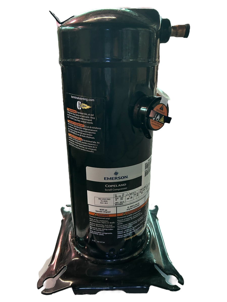 Copeland, Scroll, Compressor, ZP20K5E-PFV-830, R-410A, 208/230 Volt ...